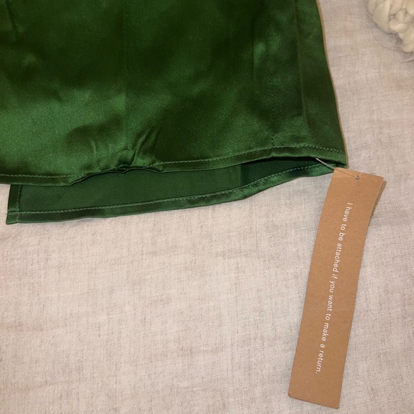 Reformation | Dresses | Nwt Reformation Alli Silk Dress In Palm Green ...